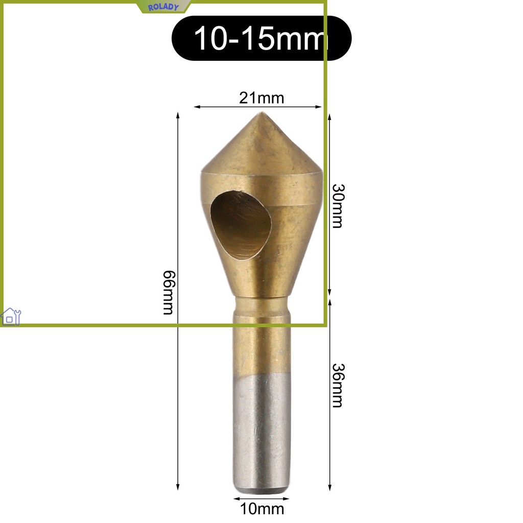 Gold Color Countersink Drill Bit with Titanium Coating for Deburring ...