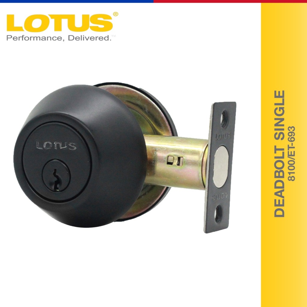 Lotus Deadbolt Single 8100/ET-693 | Double 8200/ET-693 - Door Hardware ...