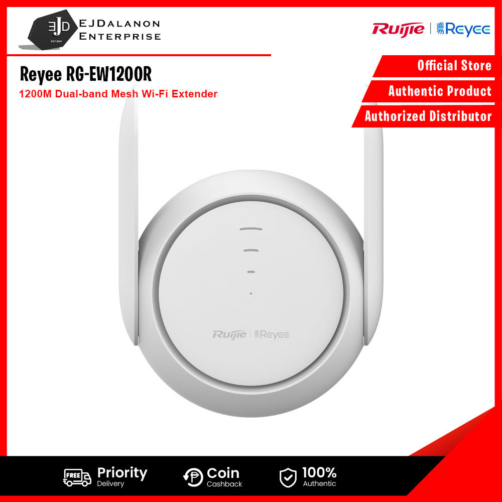Reyee RG-EW1200R 1200M Dual-band Mesh Wi-Fi Extender | EJDalanon ...