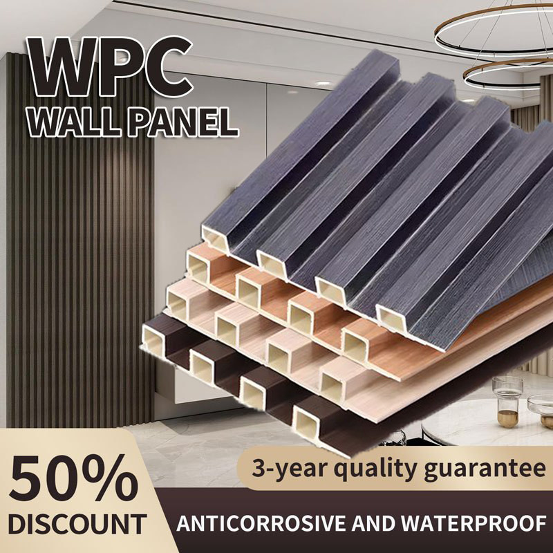 PVC Wood Wall Panel - Waterproof Grille Design Eco Board for TV ...