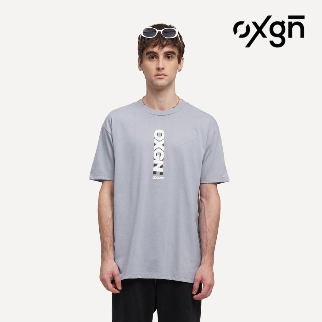 OXGN Logo Graphic T-Shirt For Men (Fog) | Shopee Philippines