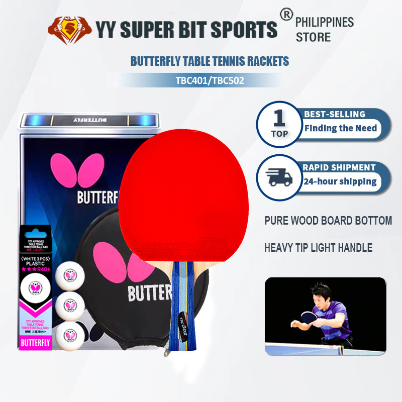 Butterfly TBC401/502 Table Tennis Rackets Genuine Five Star Only Carbon ...