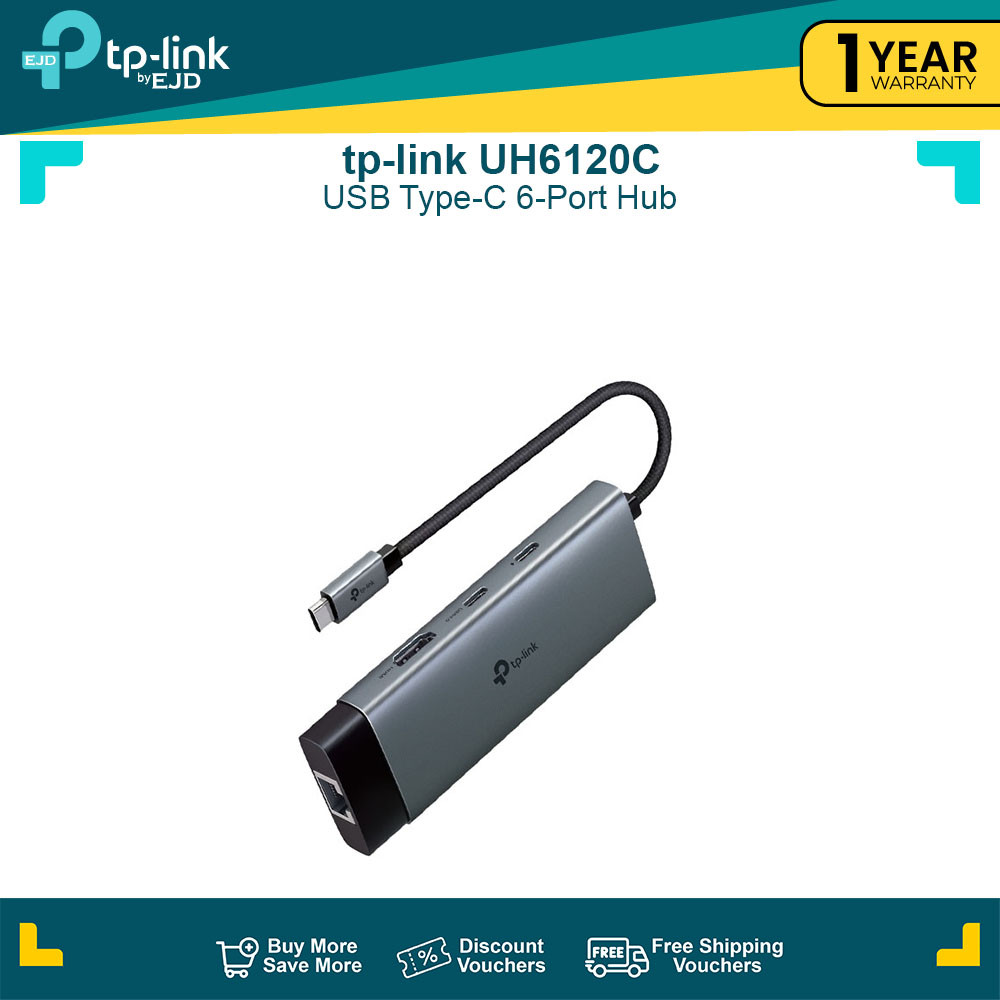 TP-Link UH6120C USB Type-C 6-Port Hub | TP-Link by EJD | Shopee Philippines