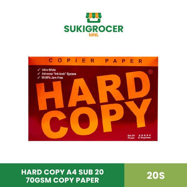 Hard Copy A4 Sub 20 70gsm Copy Paper 20s | Shopee Philippines