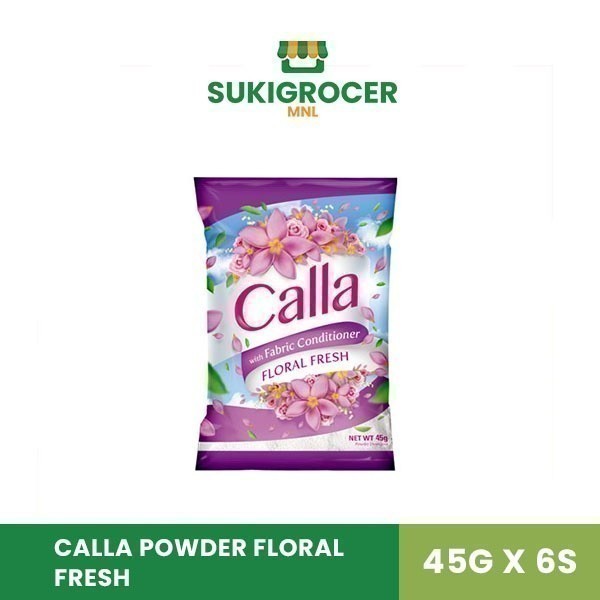 CALLA Floral Fresh Laundry Detergent 45g x 6s | Shopee Philippines