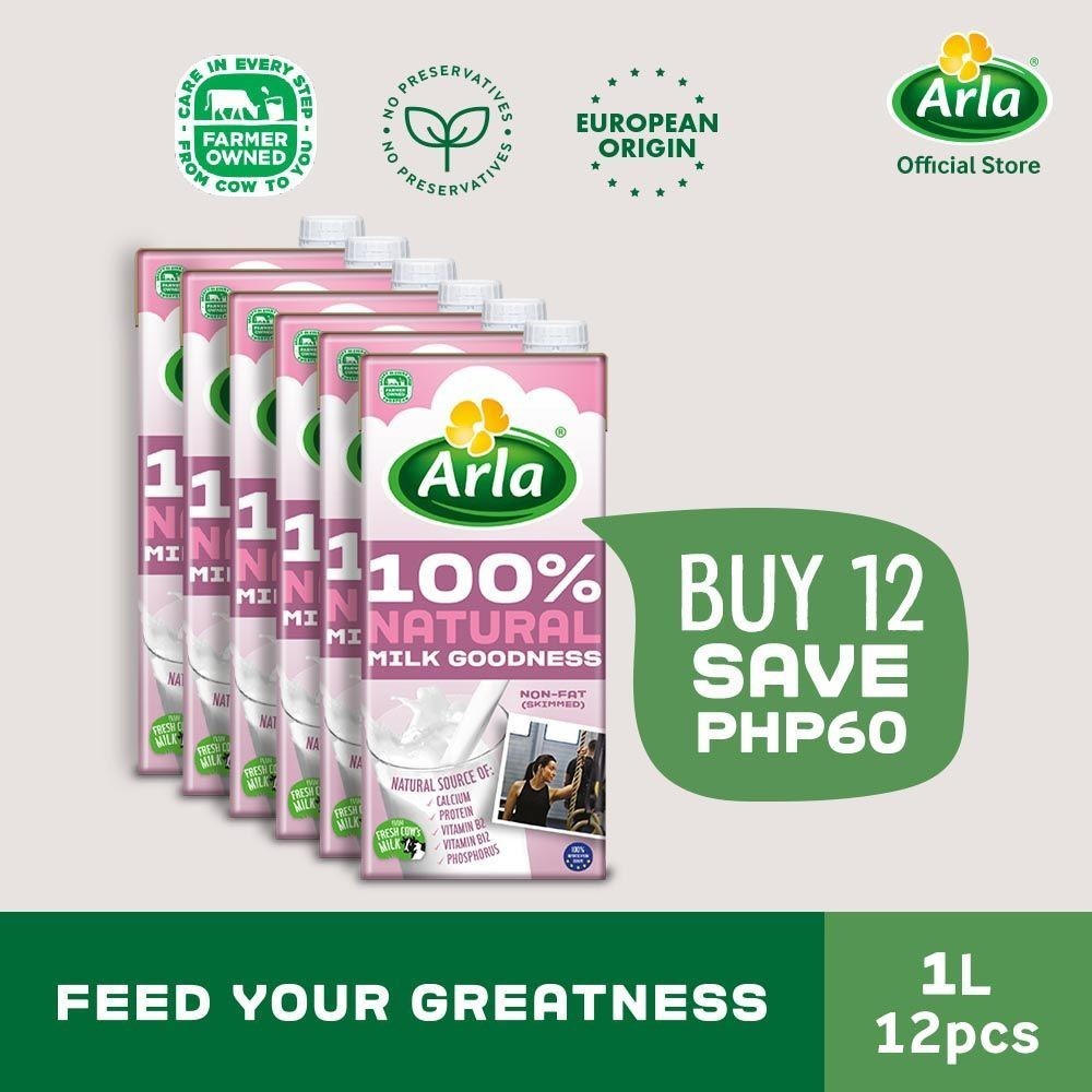 Arla Skimmed Milk 1L 12-Pack (Expiry Date: July 2, 2026) | Shopee ...