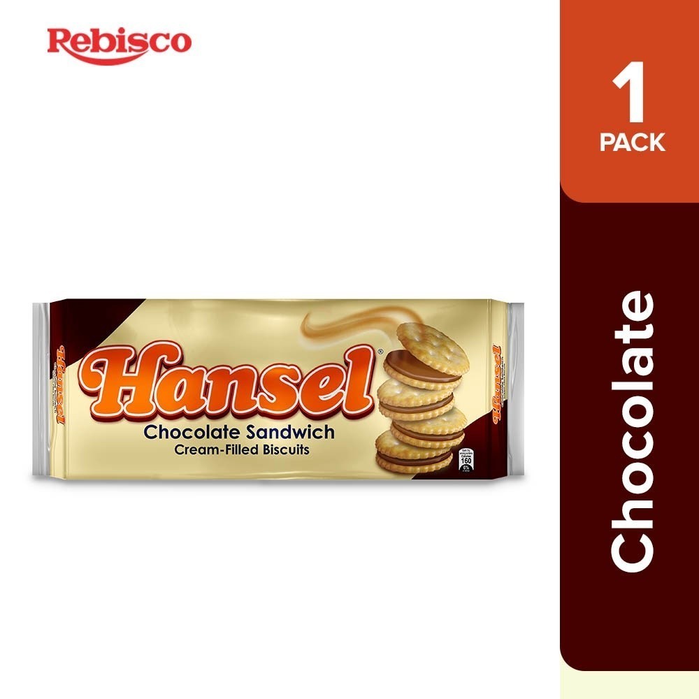 Hansel Choco Sandwich Round Biscuit 31g x 10pcs | Shopee Philippines