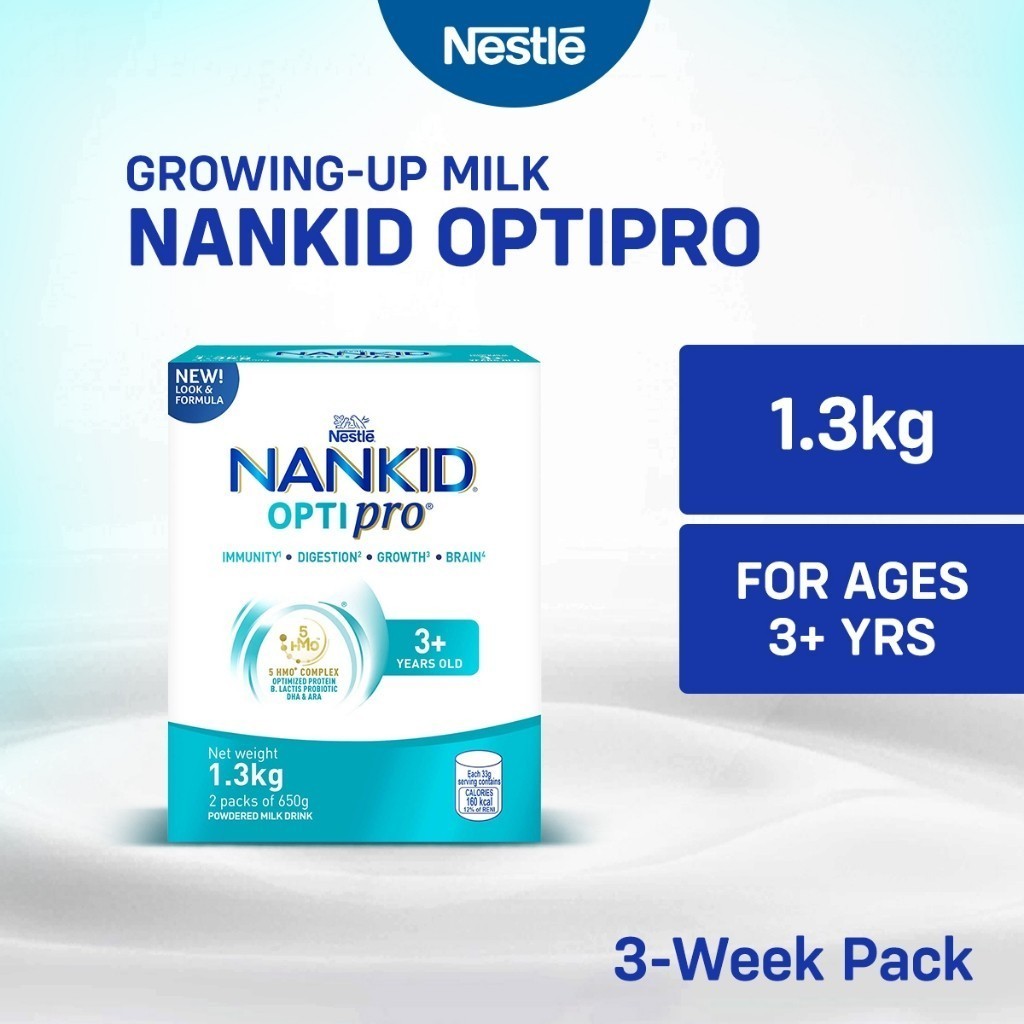 Nankid Optipro Four Powdered Milk for Children Above 3 Years Old 1.3kg ...