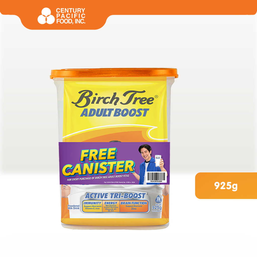 Birch Tree Fortified Adult Boost 925g + FREE Canister | Shopee Philippines
