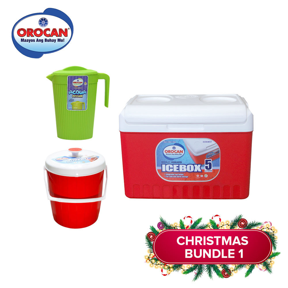 OROCAN Christman Bundle 1 | Pitsel Insulated Bucket Ice Box 5L | Shopee ...