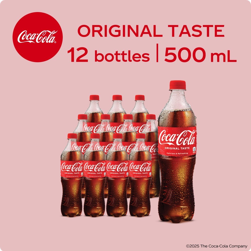 Coca-Cola Original Taste 500mL - Pack of 12 | Shopee Philippines