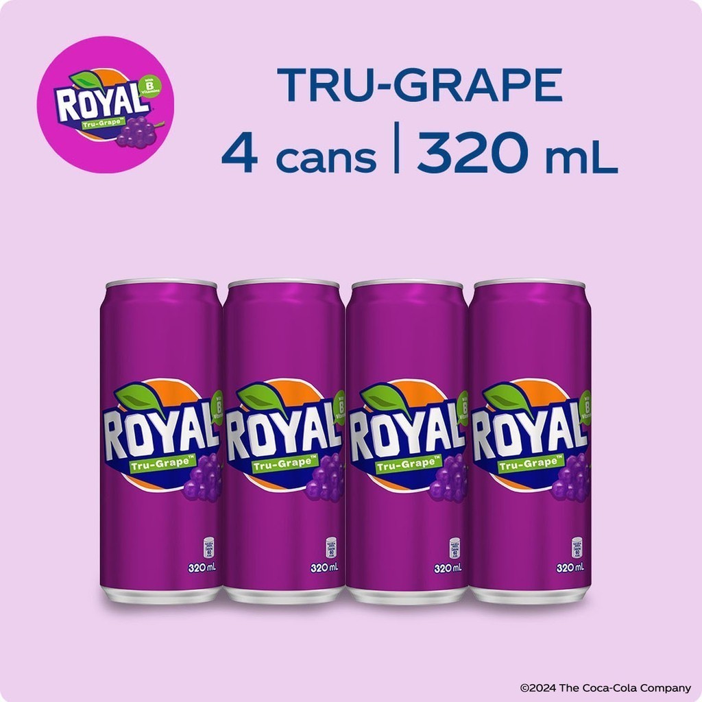 Royal Tru-Grape 320mL - Pack of 4 Cans | Shopee Philippines