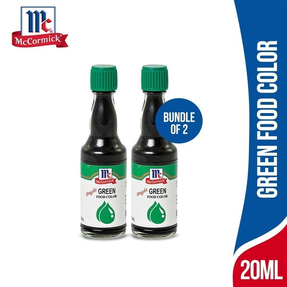 McCormick Green Food Color 20ml- Bundle of 2 | Shopee Philippines