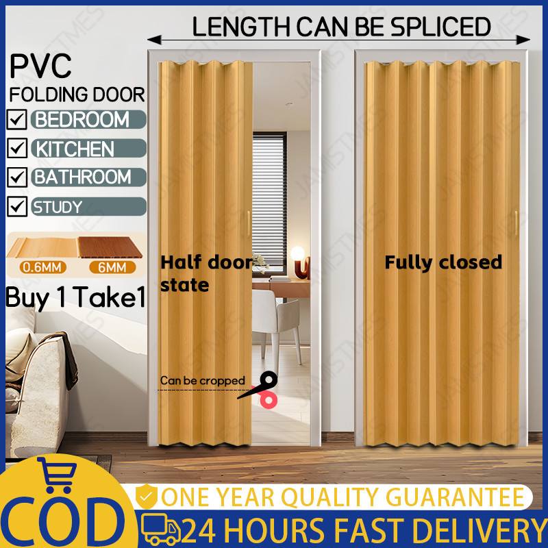 PVC Sliding door PVC Folding Door Household Partition Sliding Doors ...