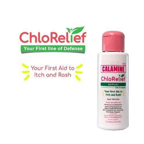 ChloRelief Anti-Itch and Anti-Rash Lotion (60ml x 2pc Pack) | Shopee ...