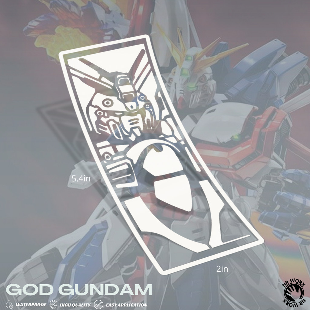 God Gundam Vinyl Decal Anime Gunpla Sticker | Shopee Philippines