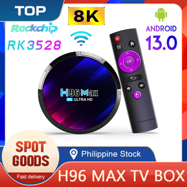 [Free Shipping]NEW H96 Max RK3528 TVBox Android 13.0 Smart Tv Android Box Mini TvBox Philippines ...