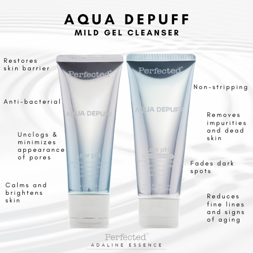 Perfected Aqua Depuff Mild Gel Cleanser (Scented or Fragrance Free ...