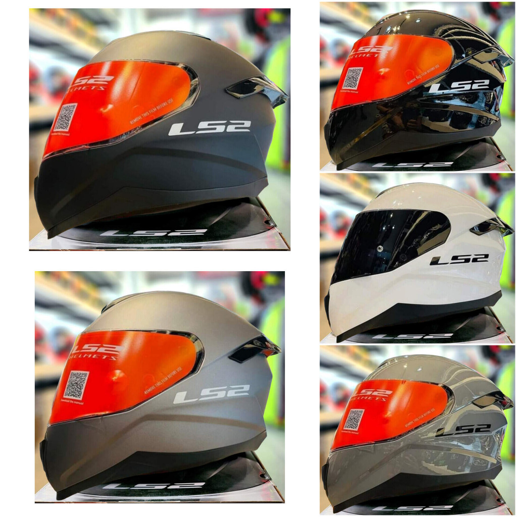 LS2 FLASH FF802 HELMET (WITH FREE SPOILER AND SMOKE LENS) | Shopee ...