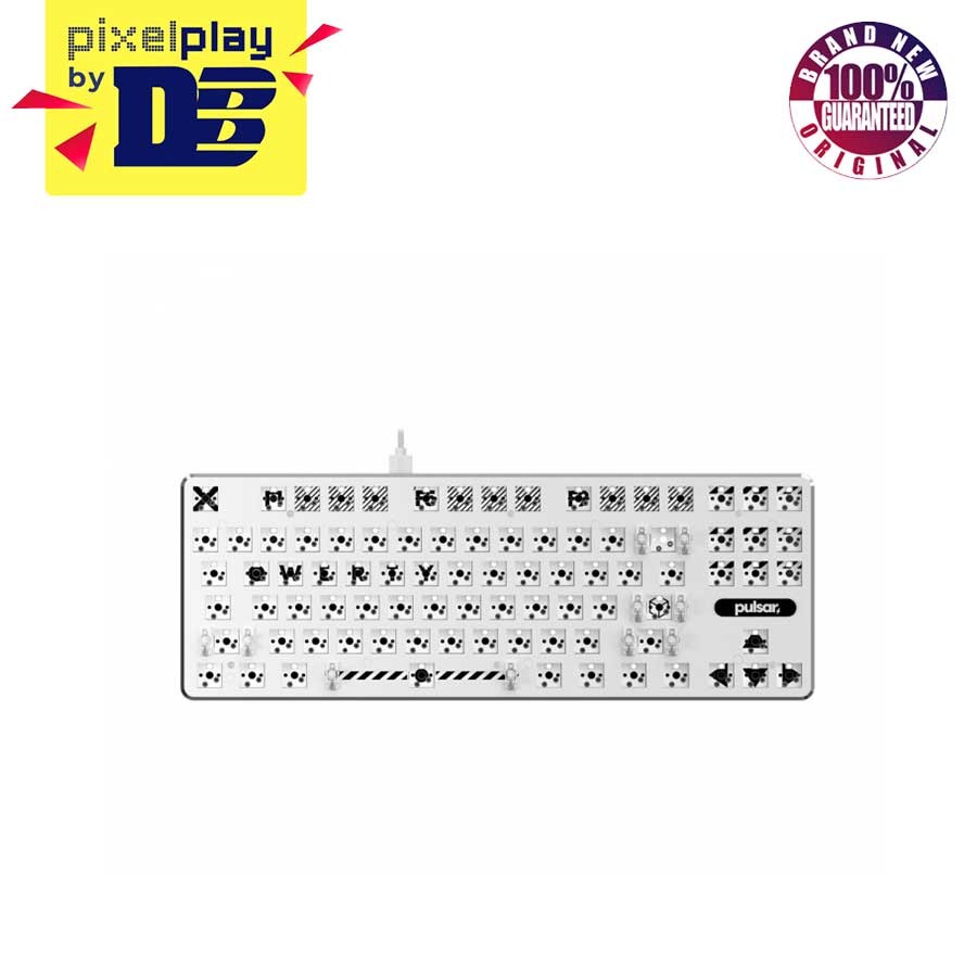 Pulsar 80% TKL ANSI Custom Mechanical Gaming Keyboard Barebone (White ...