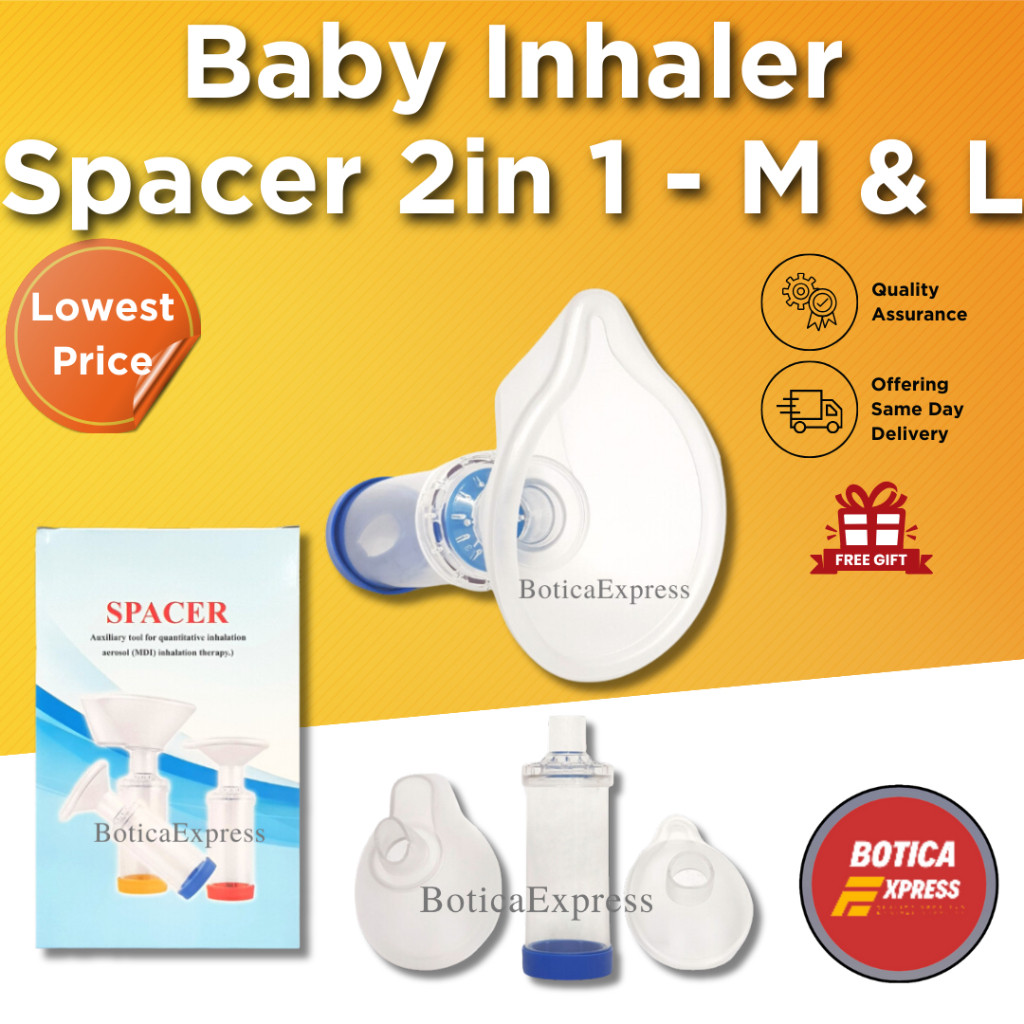 TOPCARE Baby Inhaler Spacer, 2in 1 (MEDIUM AND LARGE) | Shopee Philippines