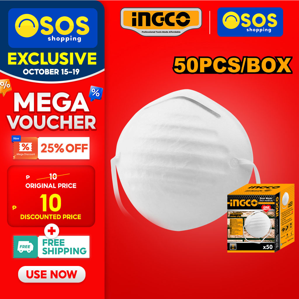 INGCO SOLD per piece Dust Mask / Face Mask / Safety Mask with ...