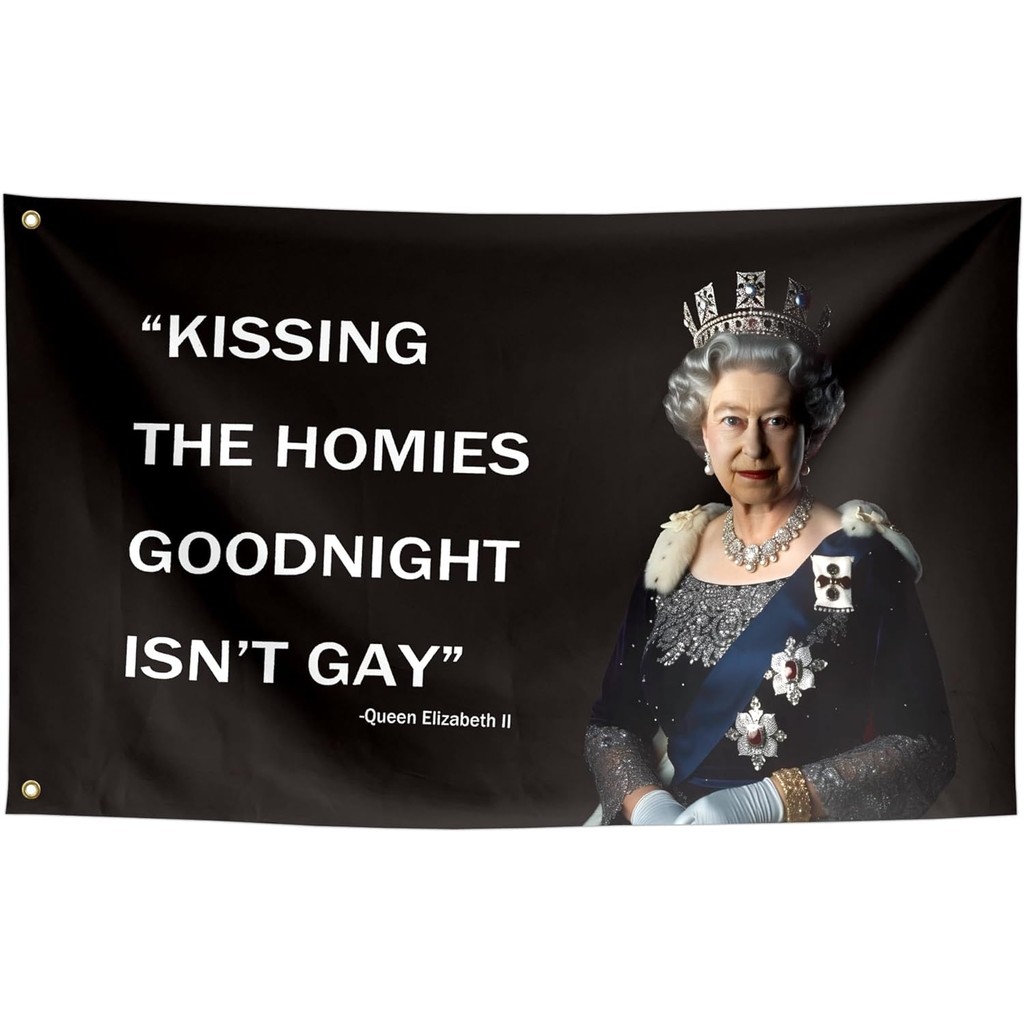 Kissing Homies Goodnight Funny Quote Flags Meme Cool Flags Banner 3x5ft ...