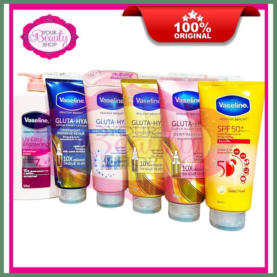 Vaseline_H-Healthy&co:Brightw|Gluta=yR(Hya=Lk|Serum)Ry>Dewy}bB)Radiance ...