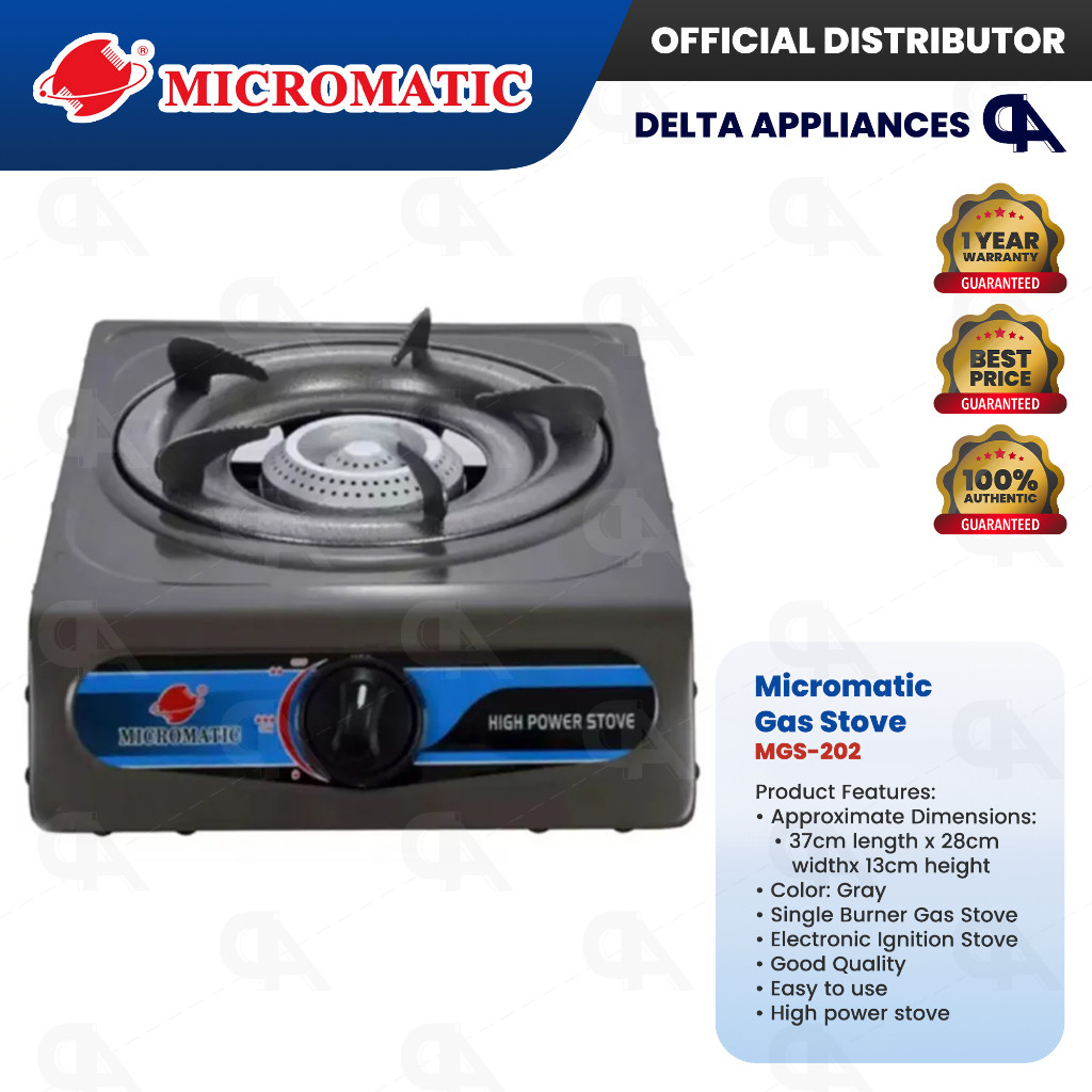 Micromatic Gas Stove Single Burner Heavy Duty Original w/ 1 Year ...