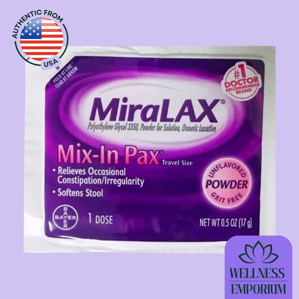 MiraLAX Single Dose Sachets 10 Count NO BOX - Sold by WEA | Shopee ...