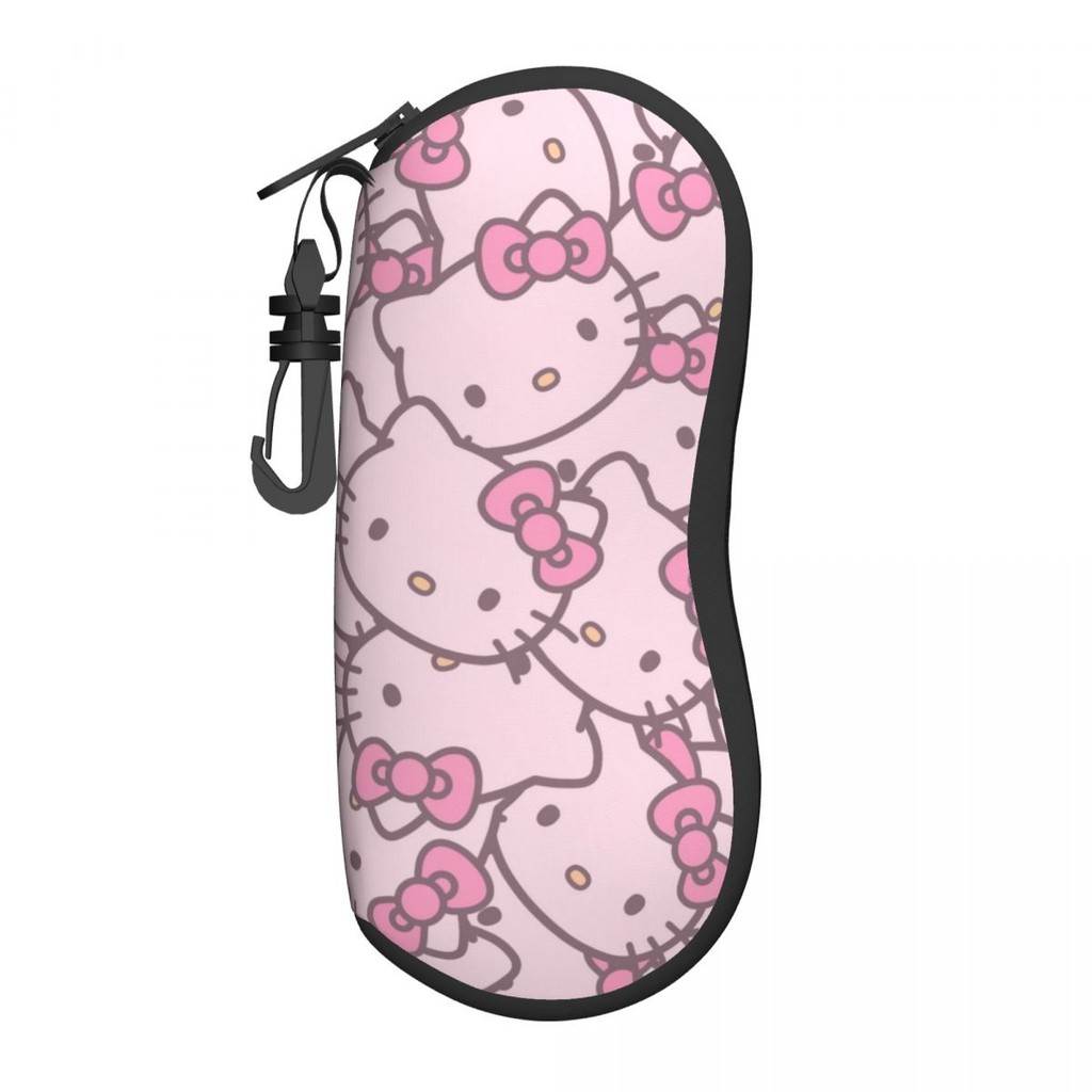 Hello Kitty Face Glasses Case Anti-Fall Kawaii Cartoon Sunglasses ...