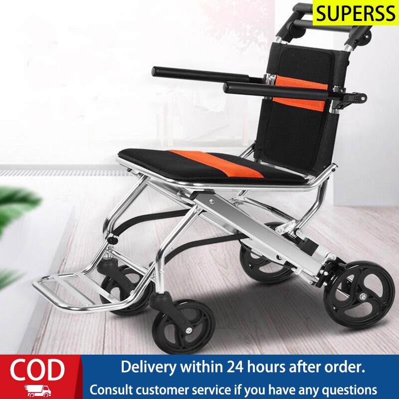SUPERSS Multi-functional folding wheelchair Aluminum wheelchair ...