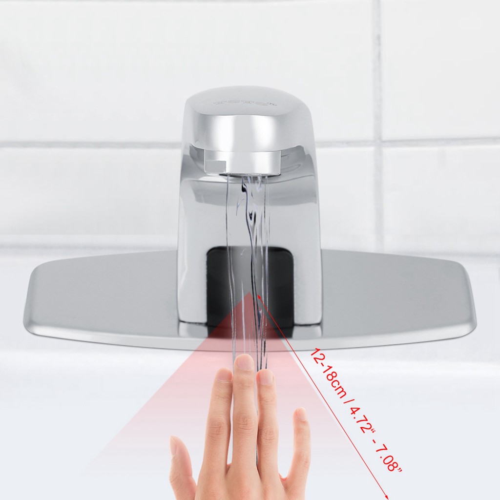 Automatic Infrared Sensor Faucet Kitchen Bathroom Sink Cold Water Tap ...