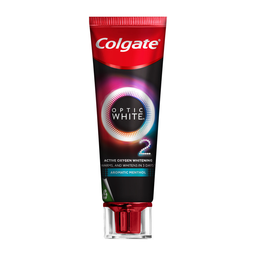 Colgate Optic White O2 Aromatic Menthol Whitening Toothpaste 85g ...
