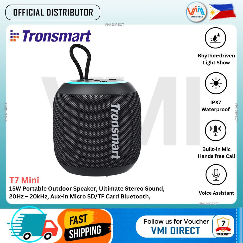 Tronsmart T7 Mini Portable Bluetooth speaker 15W Ultimate Stereo Sound ...