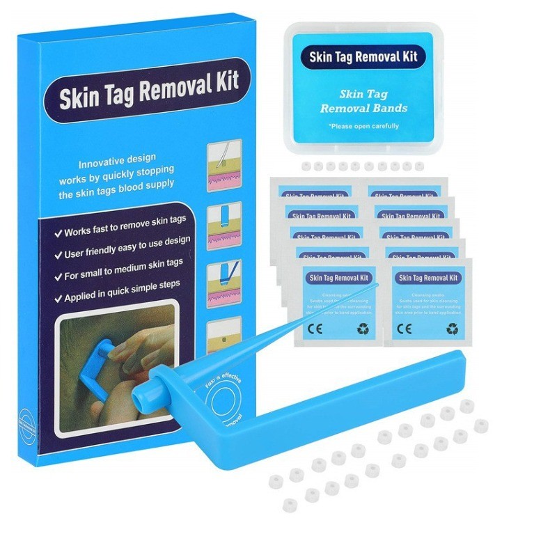 Skin Tag Removal Kit Skin Mole Wart Remover Micro Band Skin Tag Removal ...