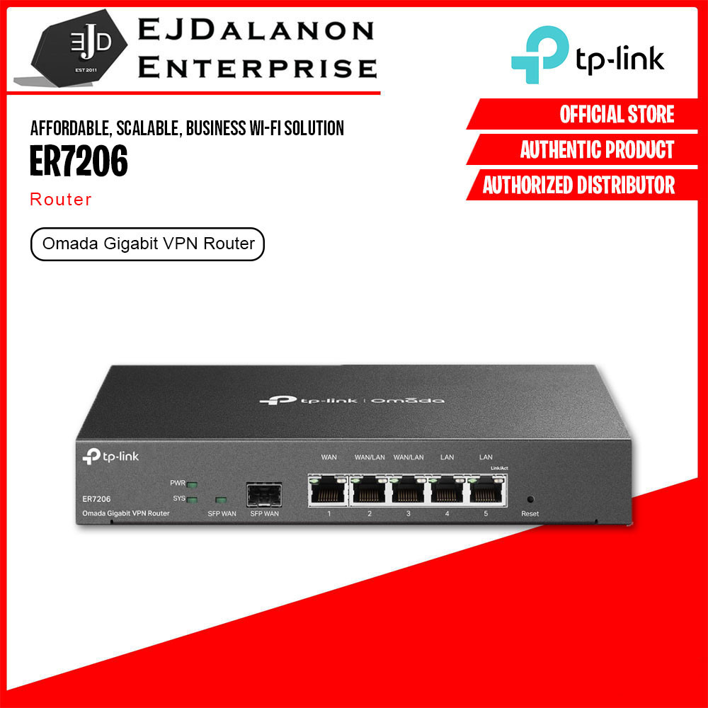 Tp-link ER7206 (TL-ER7206) | SafeStream Gigabit Multi-WAN VPN Router ...