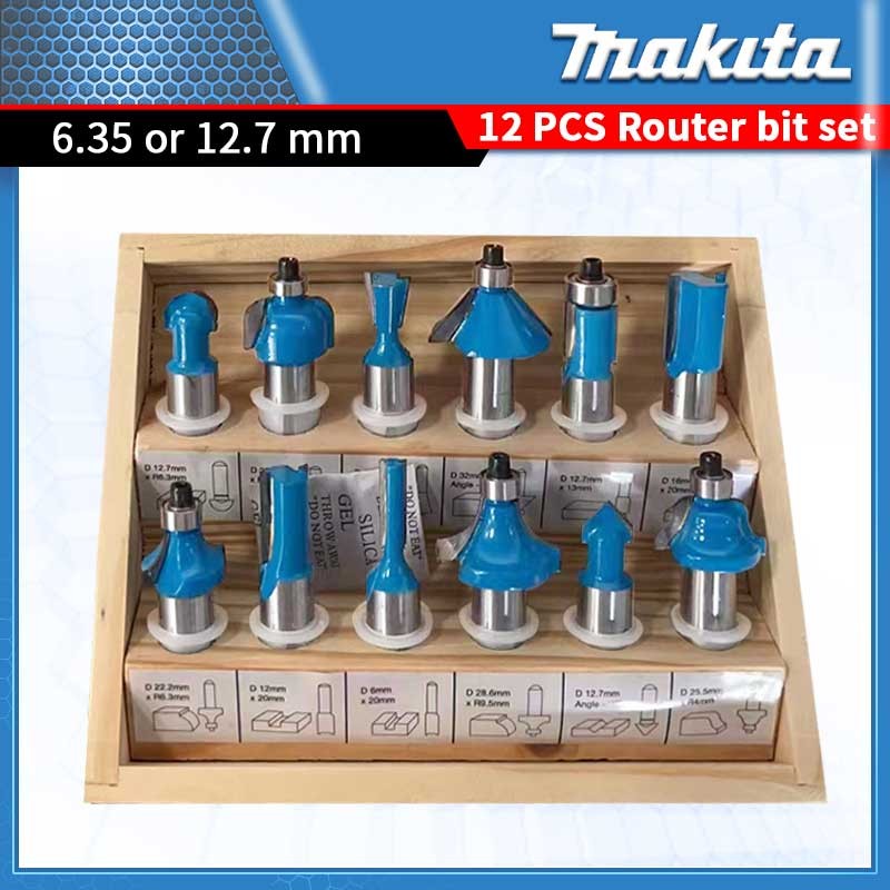 INGU Router bits set 12pcs 1/2"(12.7mm) | Shopee Philippines