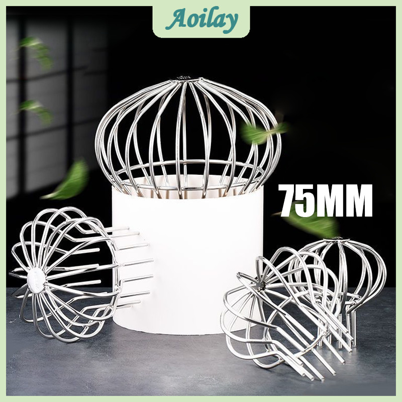 75mm Roof Gutter Drain Cover Stainless Steel Gutter Strainer Filter ...