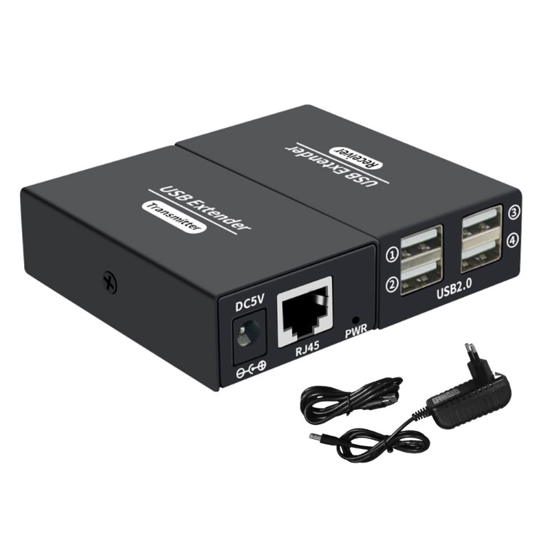 USB Extenders 4Port USB Over Cat6 Extenders USB 200M Extenders USB ...