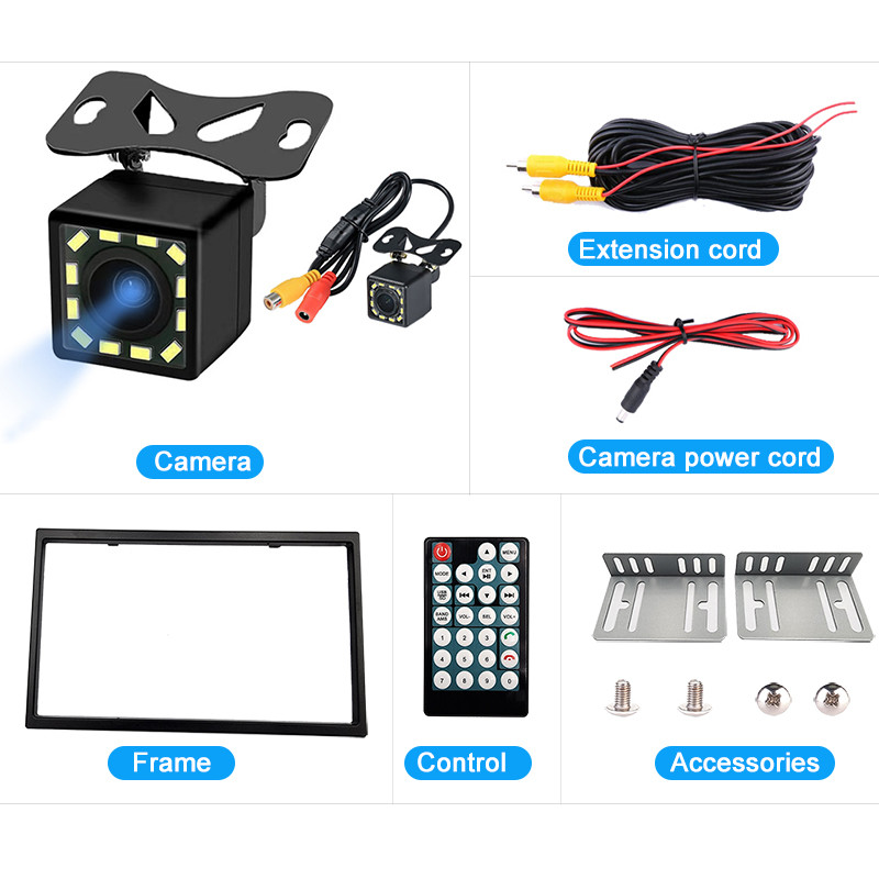 ⚜Car Rear View Camera Reverse Parking Backup Camera Universal 2 Din ...