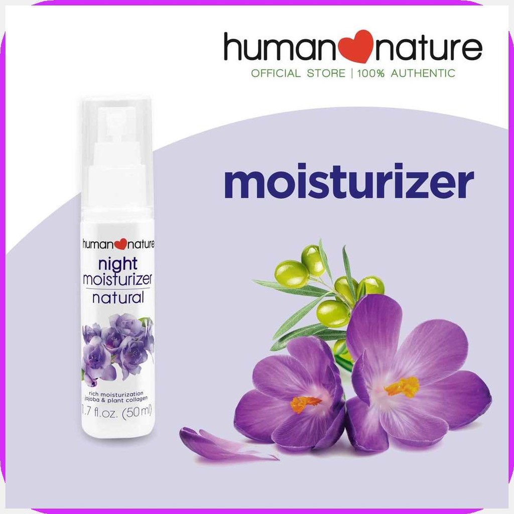 Human`Z]Nature(m|Night=i|Moisturizer(m=(Jojoba|T(&=f}Plant)p>Collagen ...
