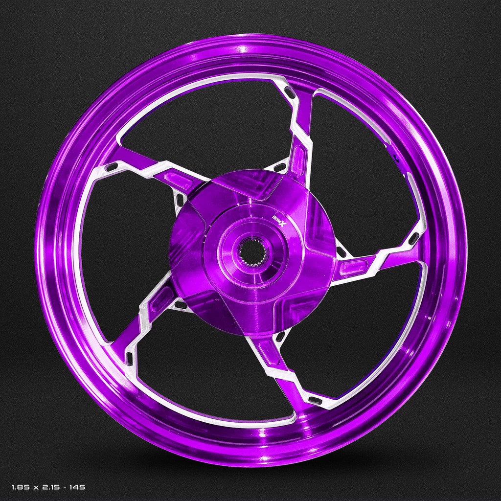 Bom Rangsit BomX Saber Mio/Sporty / Click 125/150 14s 5 Spokes Cnc Mags ...