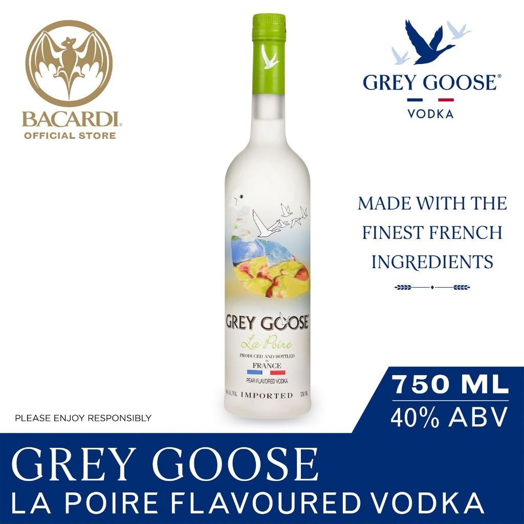 GREY GOOSE La Poire Flavoured Vodka - 750ml / 75cl, 40% ABV - Spirit ...