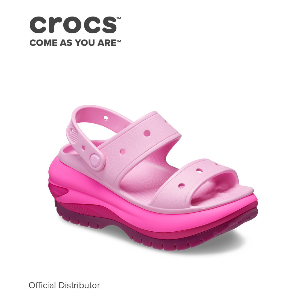 Crocs Mega Crush Matte Sandal in Pink Tweed Multi | Shopee Philippines