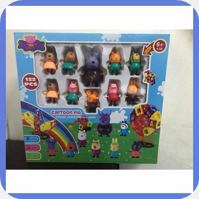 Kids_J@Toy+pi@Characters+X@with+n@Magnetic+A@Building+a@Blocks | Shopee ...