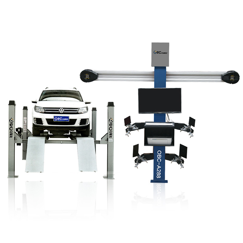 ♞Popular aligner machine / 3D wheel alignment /four post car lift use ...