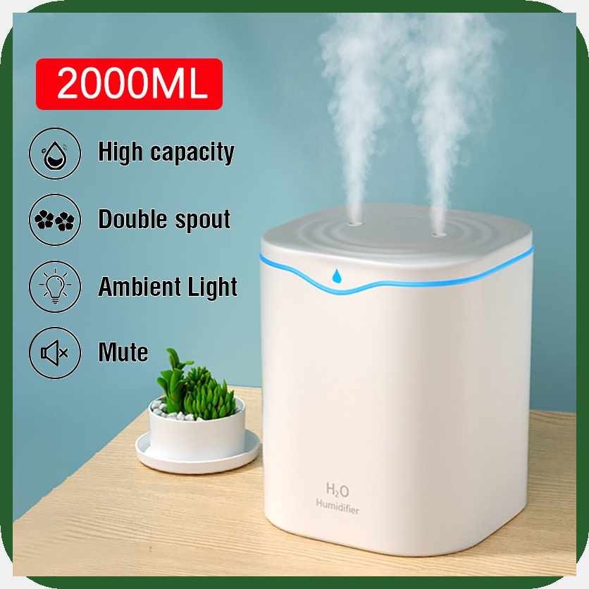 LargeKh_capacityzf%~H?air*r?humidifier*l?2000ml*X?USB*R?*K?dual spout ...