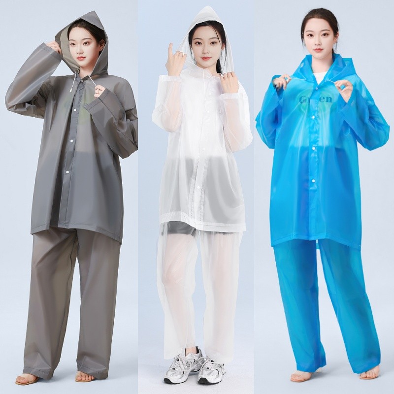 Raincoat Set For Men, Rain Pants, Extended And Widened Waterproof ...