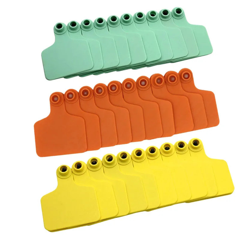 100 Pcs Farm Animals Cales Ear Tags Tools Cow Pig Ear Signage Animal ...